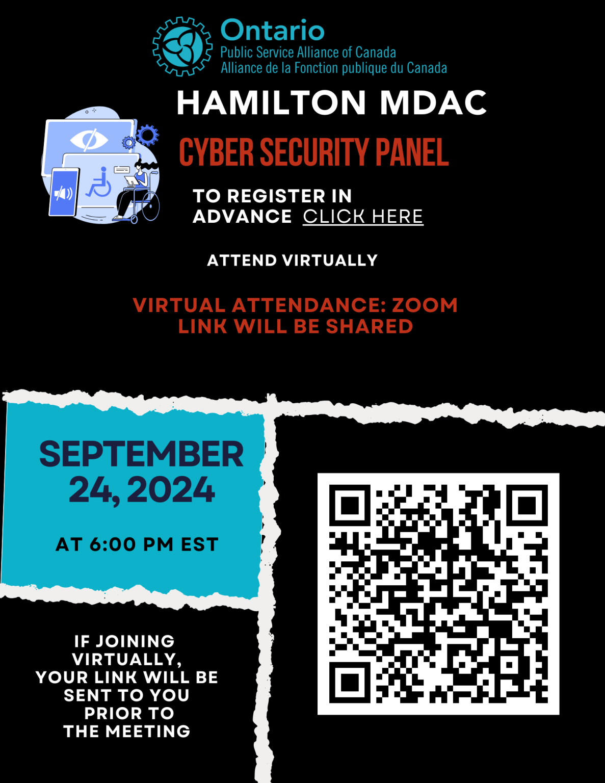 HAMILTON MDAC CYBER SECURITY PANEL – PSAC Ontario
