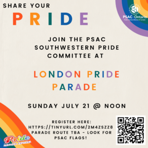 London Pride: Join PSAC for the Pride London Parade – PSAC Ontario