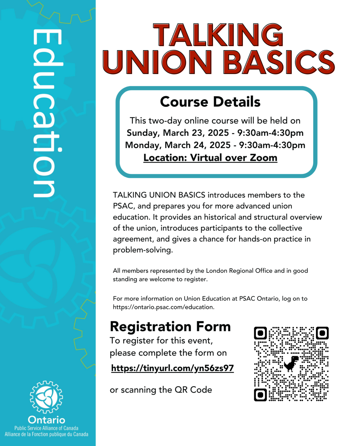 London RO: Talking Union Basics (Virtual – March 23-24, 2025) – PSAC ...