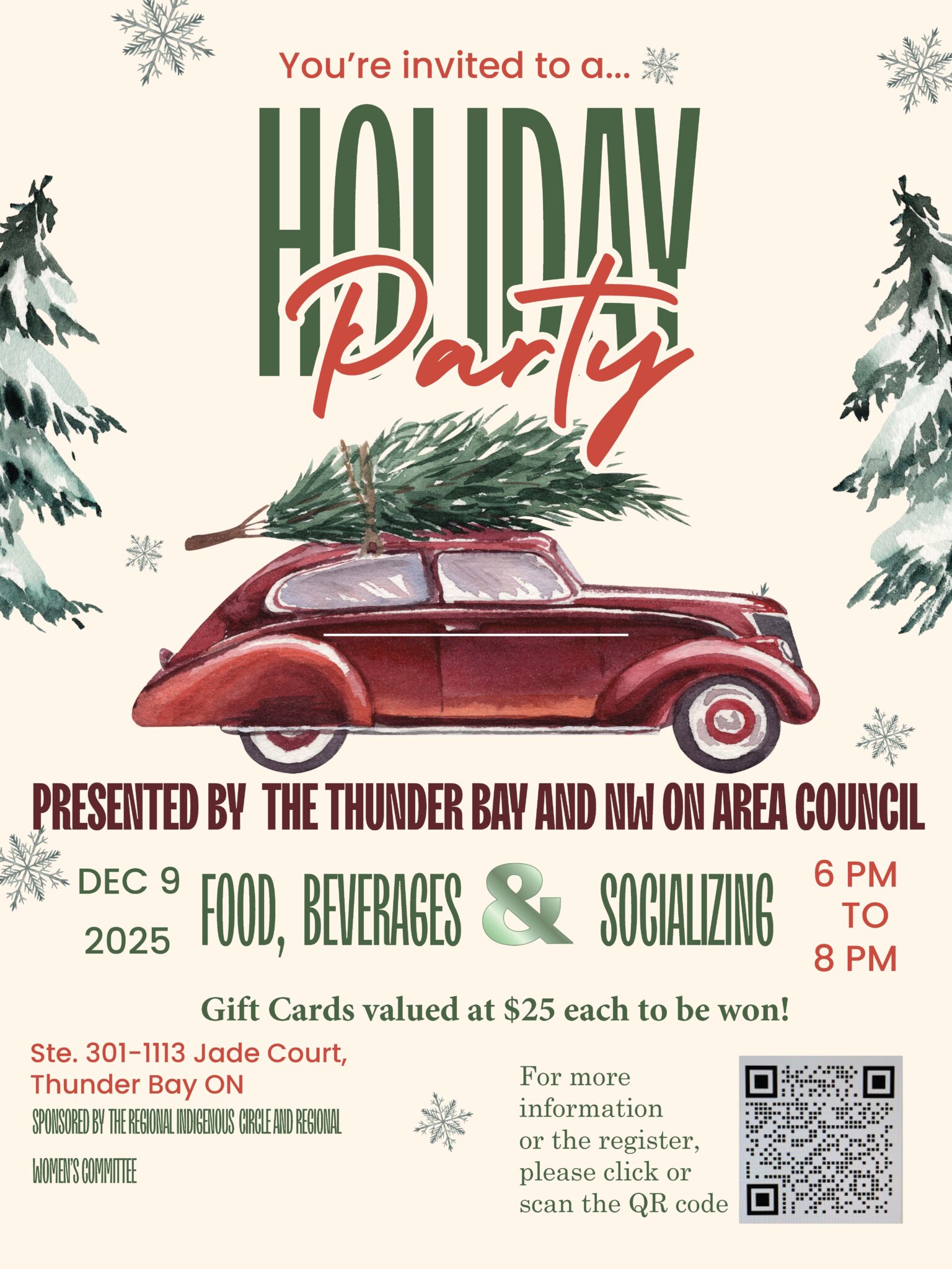 TB&NWO Area Council HOLIDAY Party (IN PERSON – Dec 9/25) – PSAC Ontario