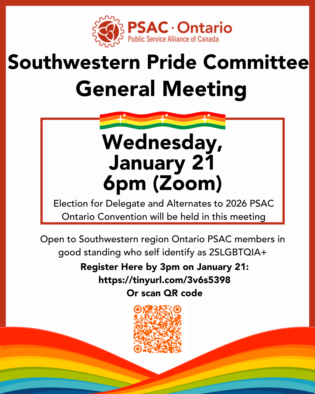 PSAC Southwestern Pride Committee General Meeting (Virtual – 21 January ...